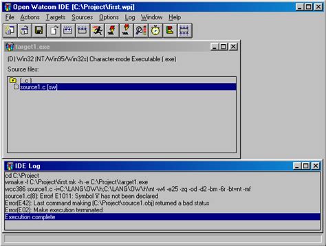 Open Watcom 20 Graphical Tools Users Guide