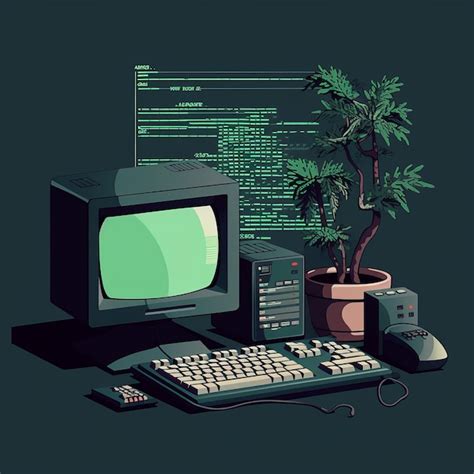 Premium Ai Image Codebase Unveiled A Simple 2d Drawing Of A Computer