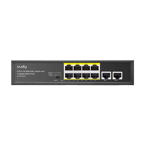 Port Fast Ethernet PoE W Gigabit Switch