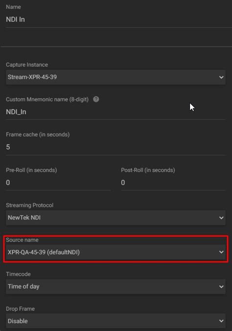 Sending And Receiving NDI Stream Docs
