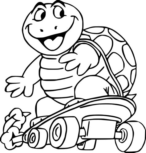 Tortoise Coloring Pages Coloringlib