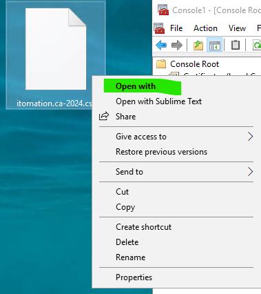 Generate CSR On Windows Server ITomation