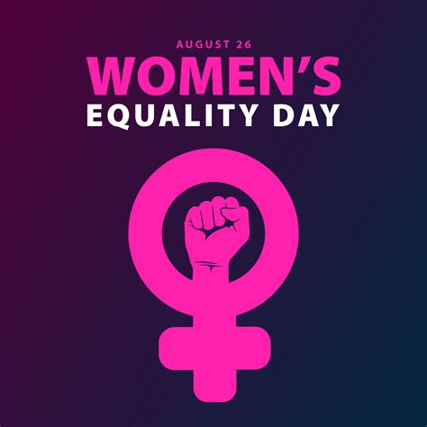 Womens Equality Day August 26 Feminism Concept Greeting Card