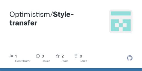 GitHub Optimistism Style Transfer
