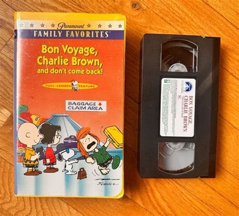 Bon Voyage Charlie Brown Vhs Paramount Peauts Clamshell Rare £16