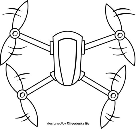 Drone Black And White Clipart Free Download