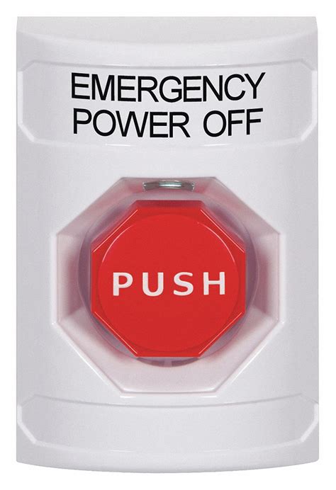 SAFETY TECHNOLOGY INTERNATIONAL Momentary Mushroom Momentary Emergency Power Off Push Button