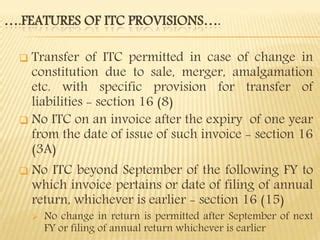Input Tax Credit Itc Under GST Provision PDF