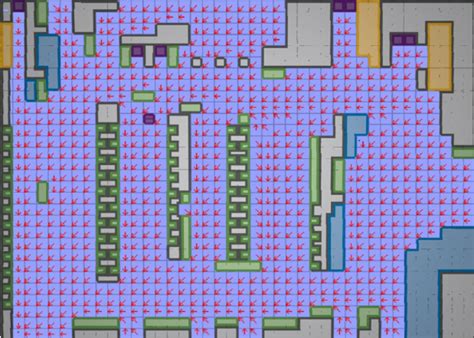 Navigation Flow Field Produced By Dijkstras Algorithm Stored In The