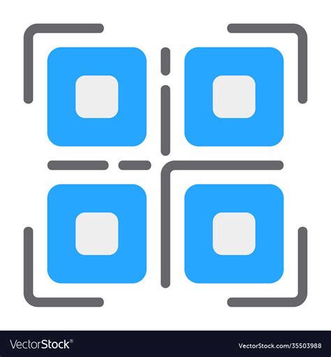 Bar Code Icon In Flat Style For Any Projects Vector Image