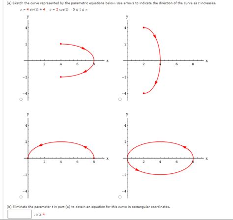 solved a sketch the curve represented by the parametric