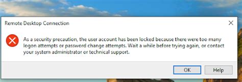 The User Account Has Been Locked Because There Were Too Many Logon