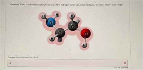 solved how many atoms in the molecule shown below can form