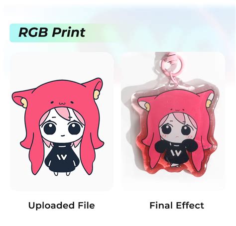 Custom Epoxy Glitter Acrylic Keychains