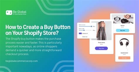 how to create a buy button on your shopify store
