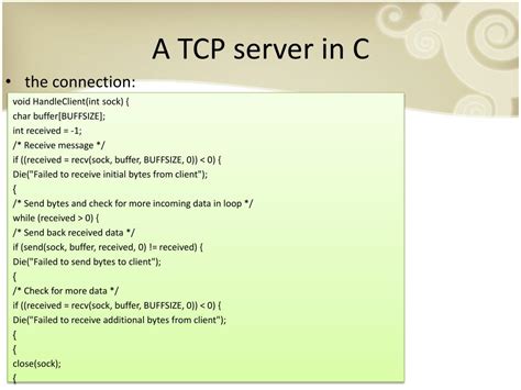 PPT Introduction To Programming In C With Sockets PowerPoint Presentation ID