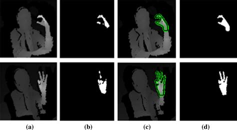 comparison between the kinect and level set segmentation a depth