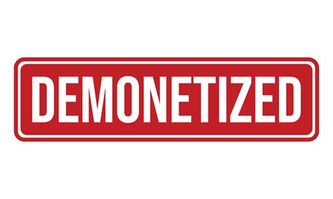Demonetized Rubber Stamp Demonetized Grunge Stamp Seal Vector