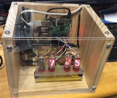 Alexs Nixie Clock Piday Raspberrypi Raspberrypi Adafruit