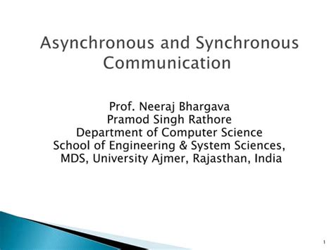 3 Asynchronous And Synchronous Communication Ppt
