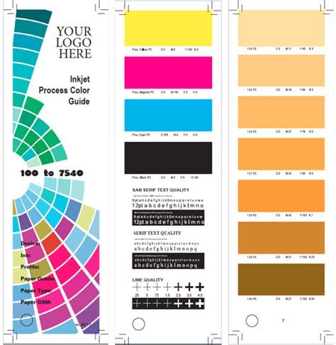 Customizable Process Color Guide Inkjet Insight