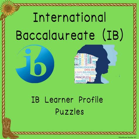 Ib Pyp Learner Profile Puzzles By Sunflower Teacher Wy Tpt