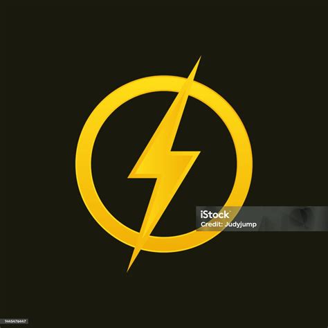 볼트 기호 볼트 로고 디자인 천둥 기호입니다 천둥 로고 디자인 경계 표지에 대한 스톡 벡터 아트 및 기타 이미지 경계 표지 뇌우 디자인 Istock