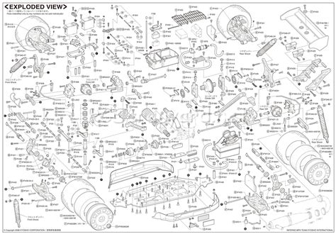Kyosho Inferno MP9 TKI 31782 Exploded View RCScrapyard Radio Controlled Model Archive