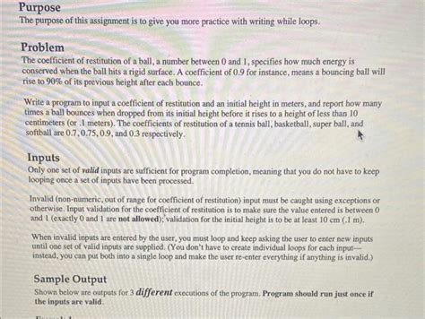 Solved Purpose The Purpose Of This Assignment Is To Give You