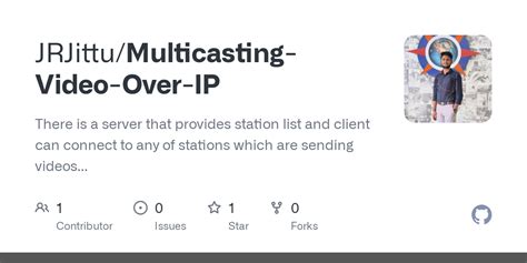 Github Jrjittumulticasting Video Over Ip There Is A Server That Provides Station List And