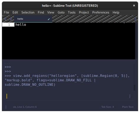 Bolditalic Style In Region Api Plugin Development Sublime Forum