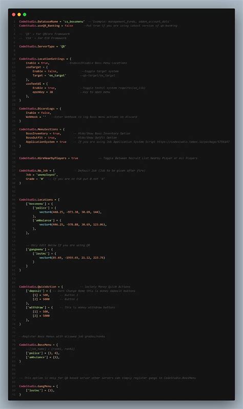 Advanced Gang Boss Menu QB ESX Releases Cfx Re Community