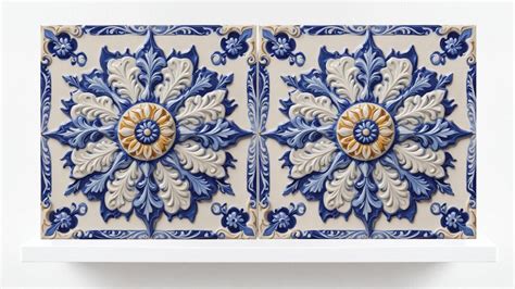 Italian Majolica Tiles Sicilian Ceramic Tile Wall Decor Set Of 2 Etsy