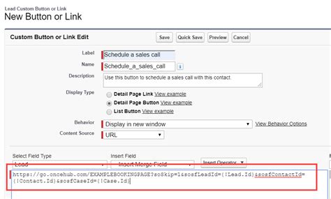 Salesforce Scheduling Buttons For Contacts Leads And Cases [classic] Oncehub