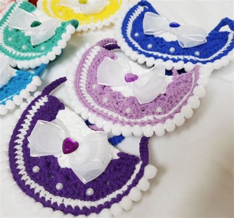 가득샵 알록달록 하트 빕 • 강아지 고양이 케이프 뜨개 케이프 머플러 빕 스카프 목걸이 악세사리 페오펫몰