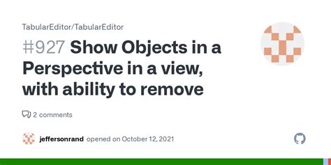 Show Objects In A Perspective In A View With Ability To Remove Issue TabularEditor