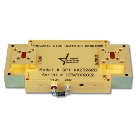Millimeter Wave Full Waveguide Band Power Amplifiers Qpi Quinstar