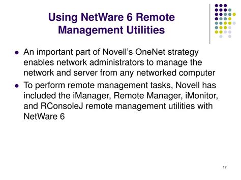 PPT Guide To Novell NetWare Network Administration PowerPoint Presentation ID