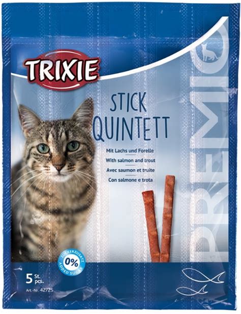 Лакомства для кошек Trixie 42725 Premio Quadro-Sticks лосось/форель 5 ...