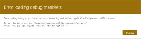 Error Loading Debug Manifests Debugmanifestsfile Pankaj Surtis Blog
