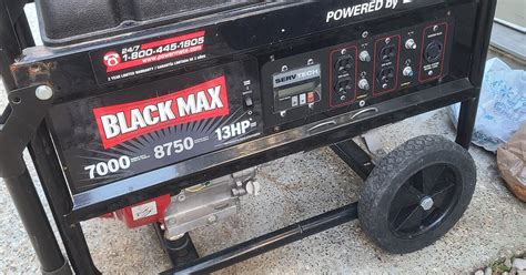 Black Max Generator Does Not Make Any Electricity For 50 In Spring Tx