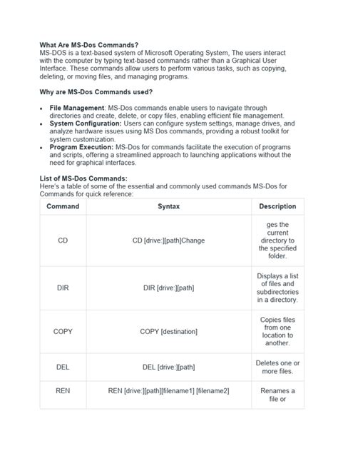 ms dos pdf computer file directory computing