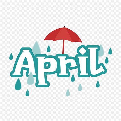 April Umbrella Clipart