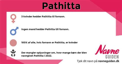 Pathitta Statistik Betydning Popularitet Navneguiden Din Guide Til Danske Navne