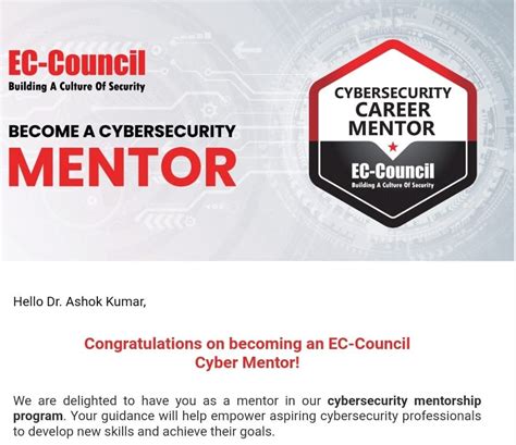 Dr Ashok Kumar Nanda On Linkedin Cybersecuritymentor Eccouncil