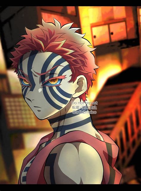 Akaza Kimetsu No Yaiba Drawn By A4h2maico Danbooru