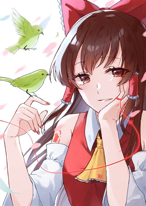 Hakurei Reimu Touhou Drawn By Nano Popo02 Danbooru