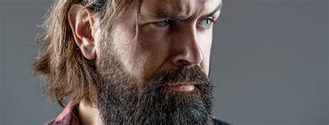 Premium Photo Sexy Look Of Male Hipster Man With Beard Mustache Handsome Brutal Male