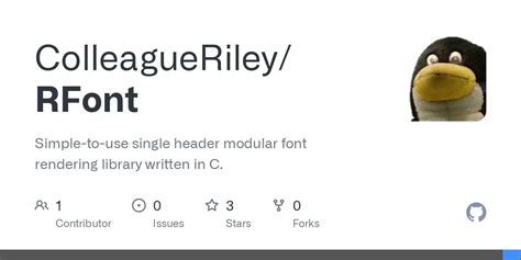 Rfont Simple To Use Single Header Modular Font Rendering Library