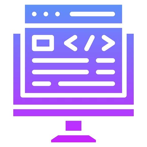 Premium Vector Web Design Vector Icon Illustration Of Coding And